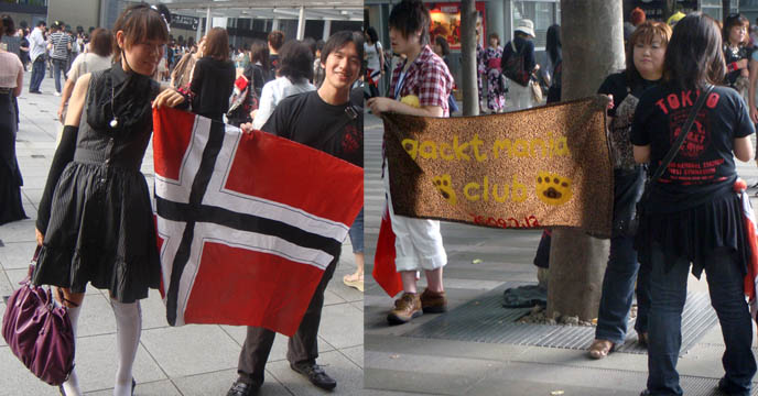 GACKT CONCERT IN TOKYO: JAPANESE COSPLAYERS OUTSIDE SAITAMA ARENA, J ...